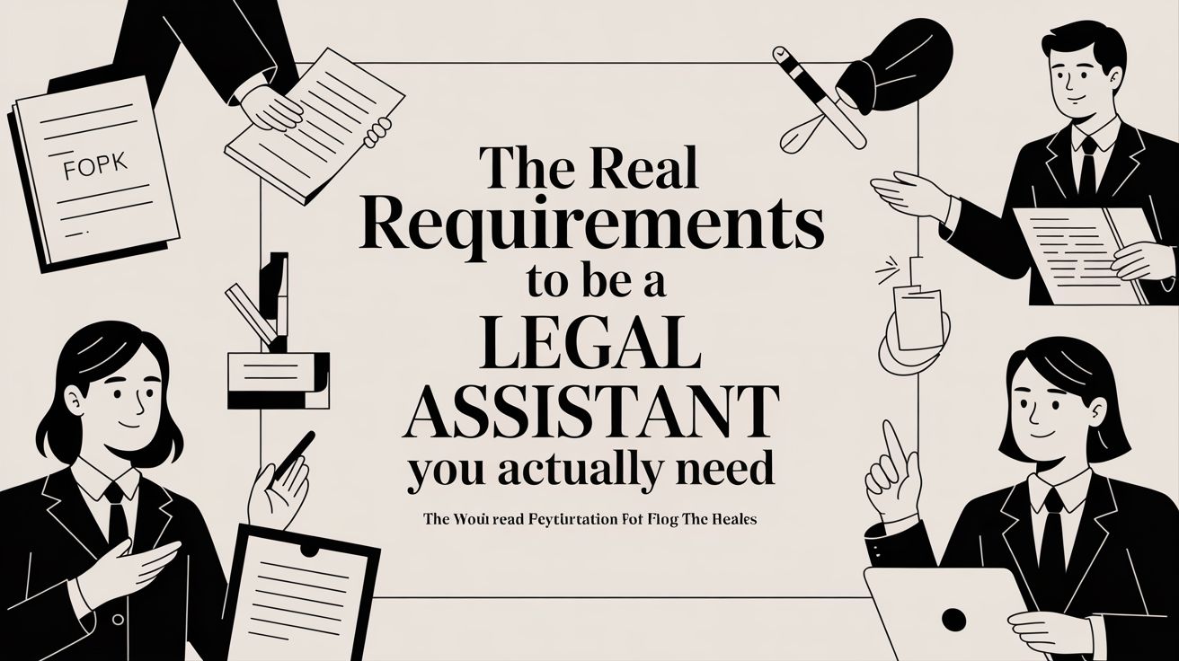 The Real Requirements to Be a Legal Assistant (That Actually Matter)