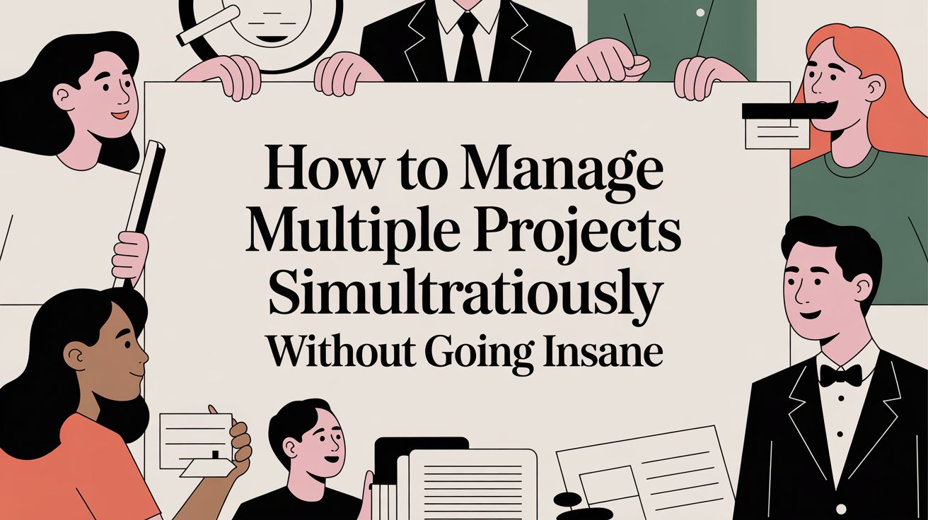 How to Manage Multiple Projects Simultaneously Without Going Insane